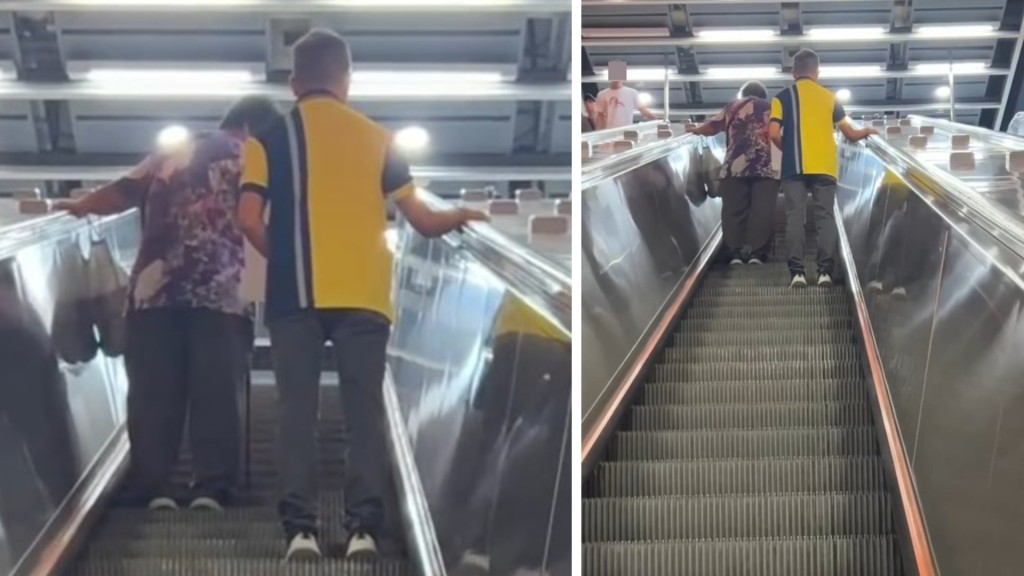 MTR staff lifts safety on escalator with a helping hand, garnering ...