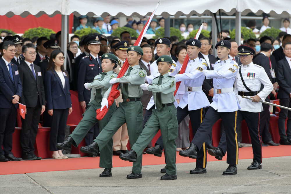Officials, youth uniformed groups commemorate anniversary of May 4 Movement