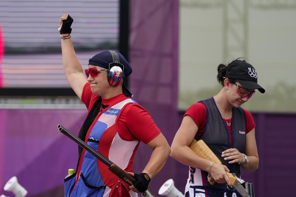 Slovakia strikes gold in women’s trap shooting