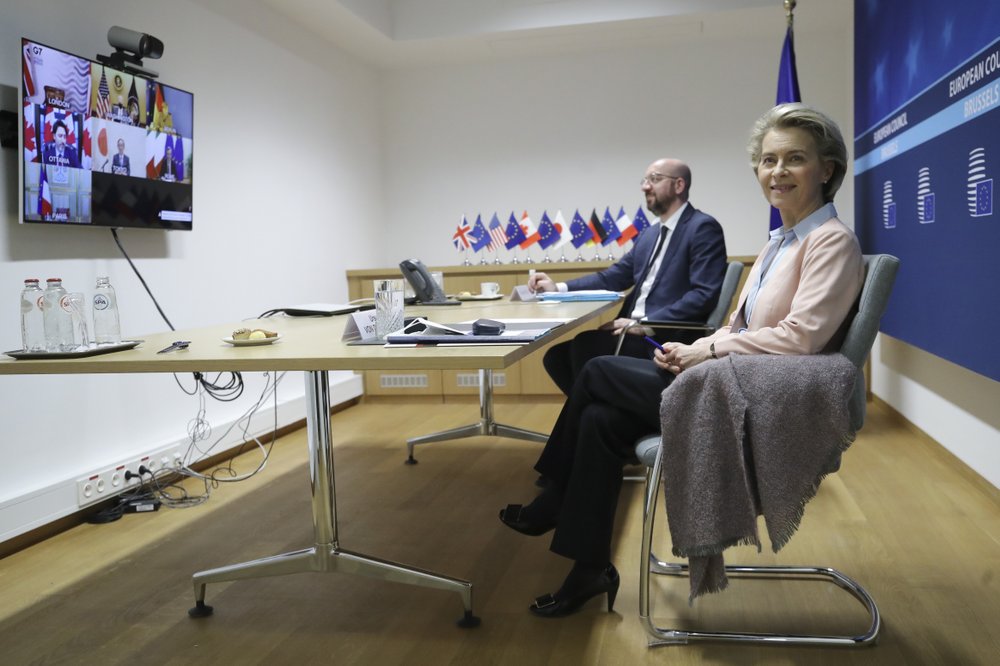 (G-7) European Union doubles funding for global vaccines to 1b euros