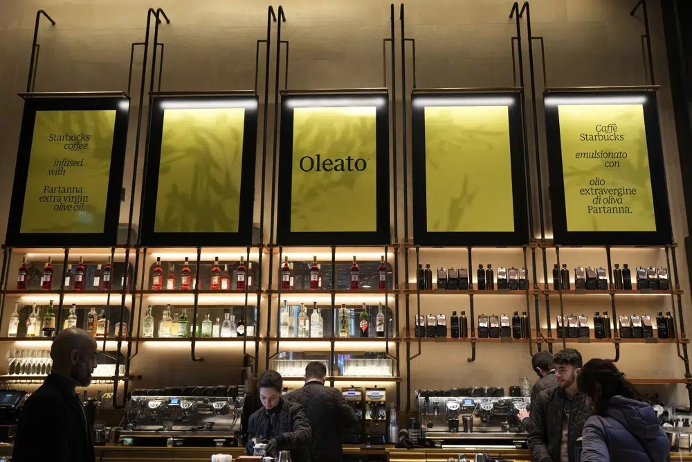 Olive oil in coffee? New Starbucks line a curiosity in Italy