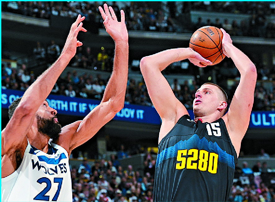 Jokic shows MVP form against Timberwolves