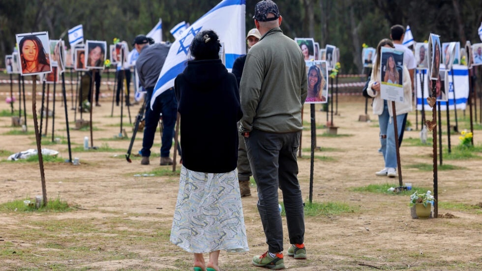 Israel hostage relatives relive trauma at site of rave attack