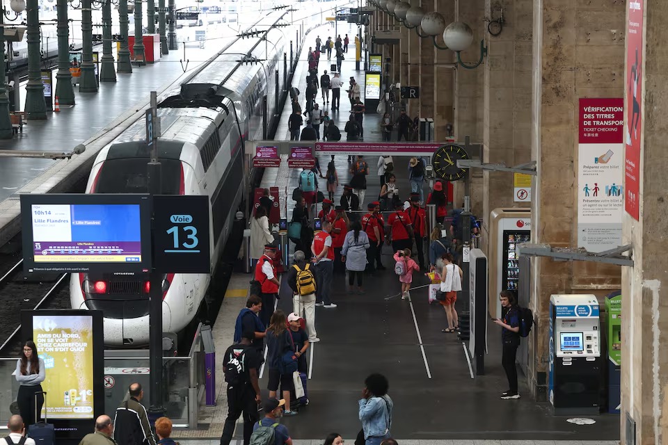 France’s train network hit by arson attacks hours before Olympic ceremony