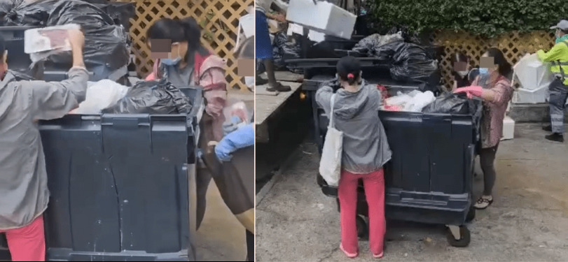 (Video) Dropped jaws over dumpster-diving domestic helpers rifling for ...