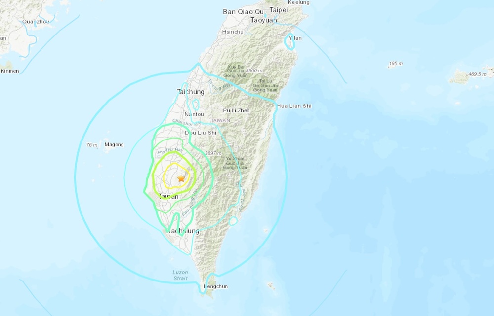 6.0-magnitude earthquake shakes Taiwan: USGS