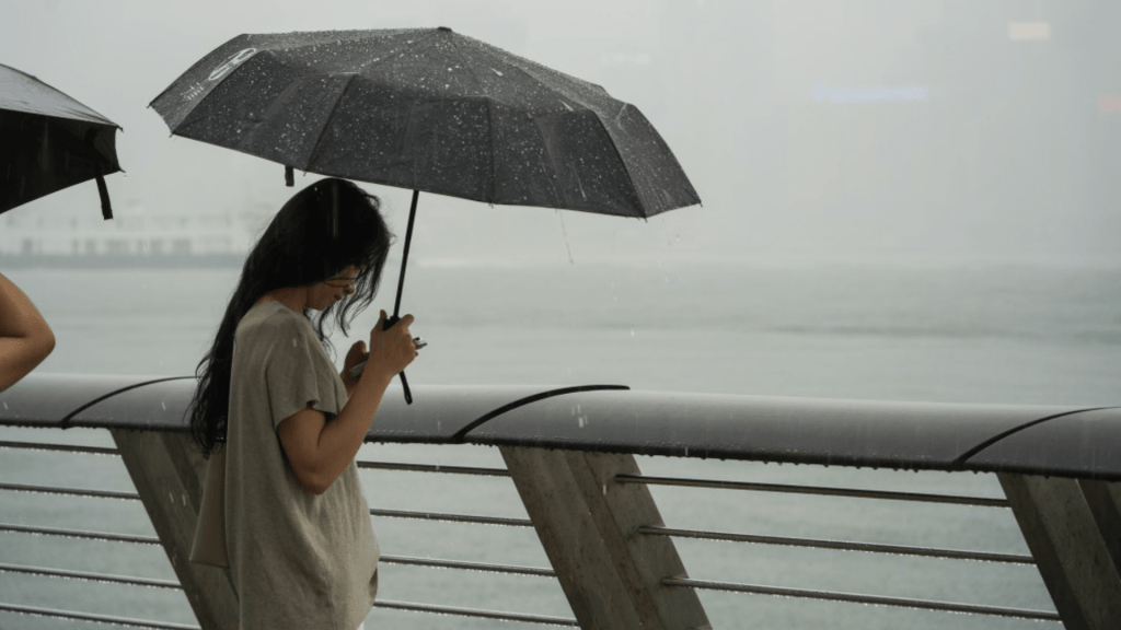 Amber rainstorm warning issued as heavy rain hits HK
