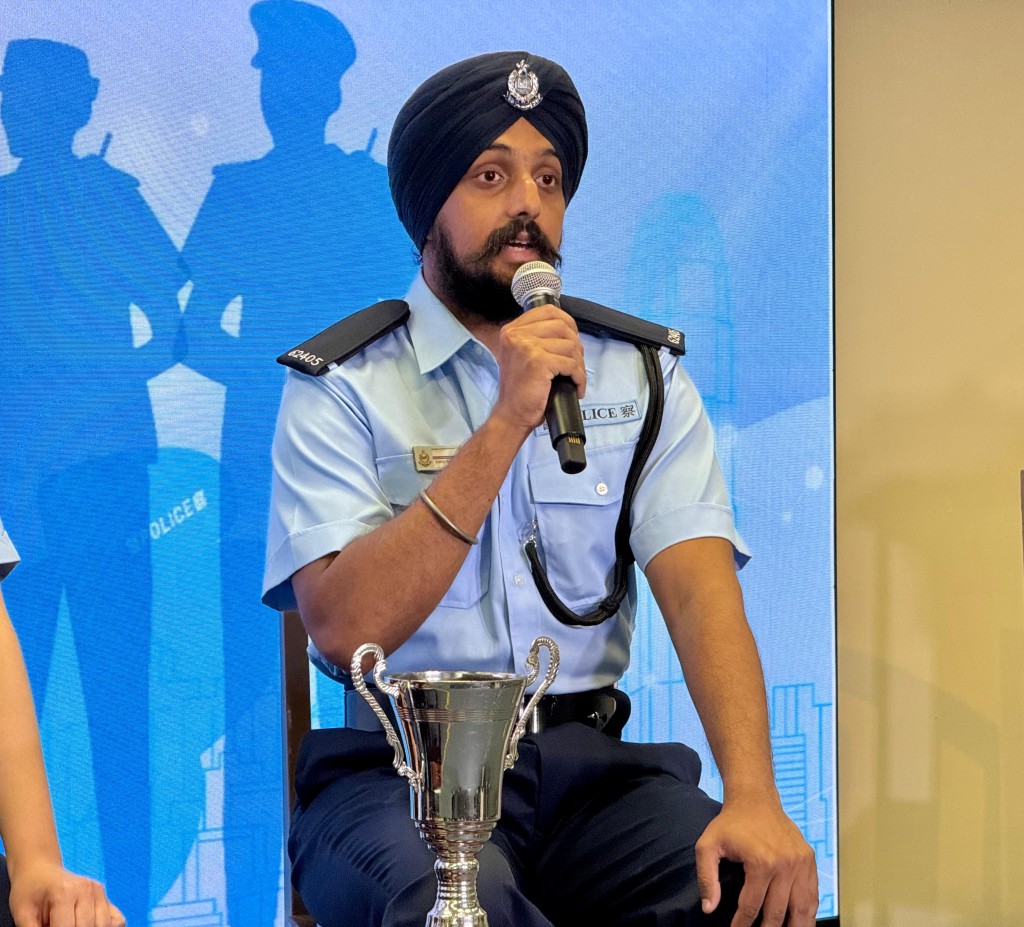 HK police force debuts first turban-wearing Sikh officer in years