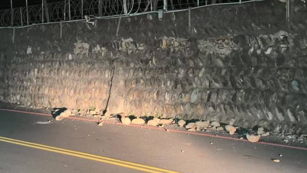 Taiwan jail wall damaged in 6.1 magnitude quake, no injuries or escapes