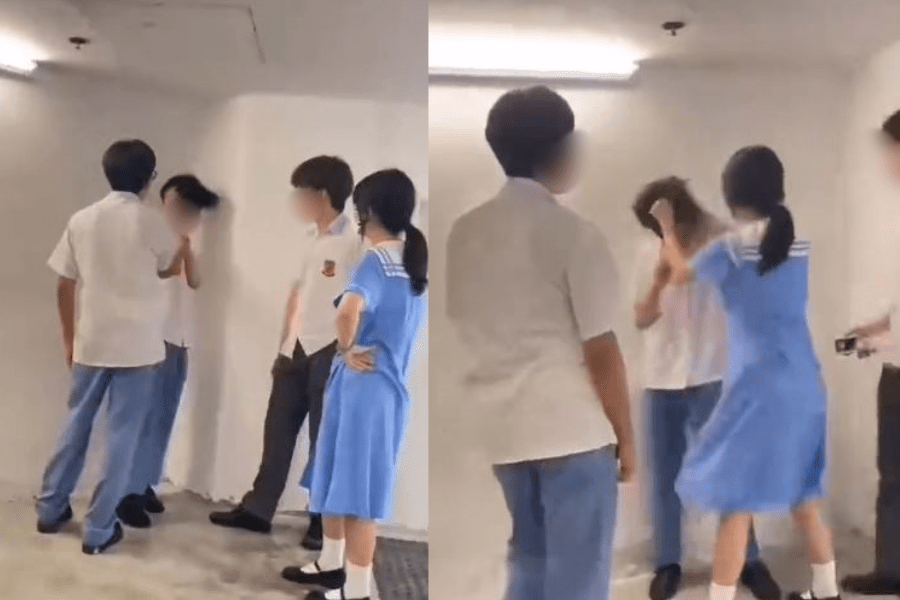 Slap and extortion: Four teenage students arrested over bullying case ...