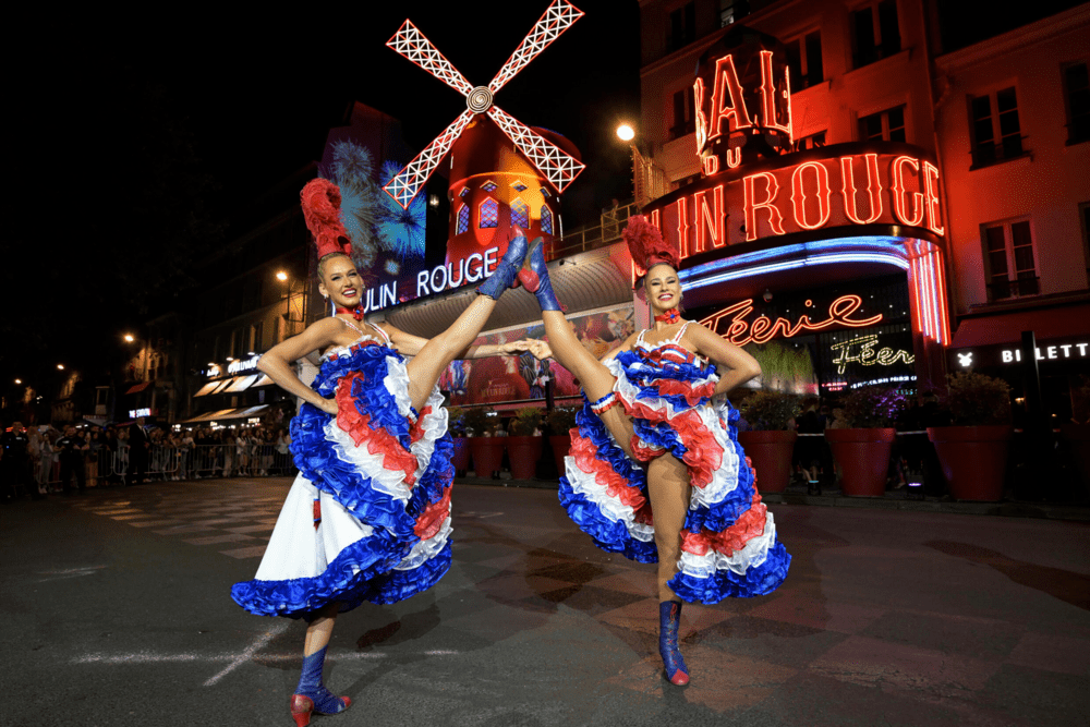 Paris's Moulin Rouge inaugurates new windmill sails ahead of Olympics