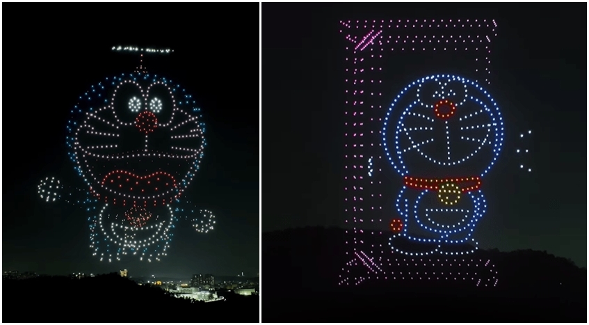 World’s first Doraemon drone show to illuminate Victoria Harbour on ...