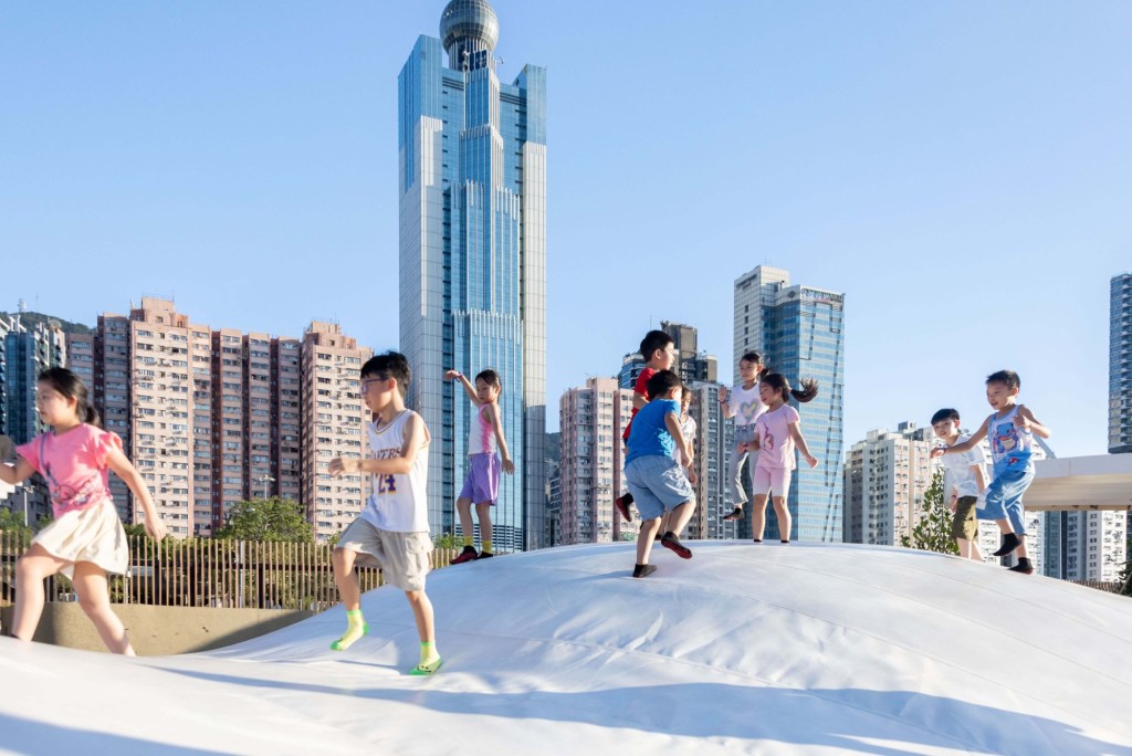 New waterfront park to open in Sai Ying Pun with inflatable playground