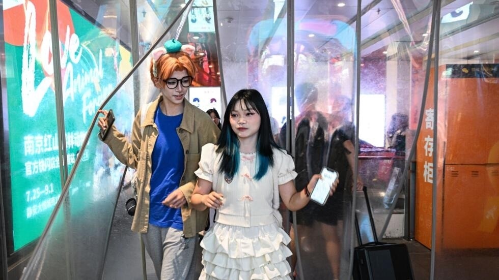 Young Chinese women hire female cosplayers to play dream men