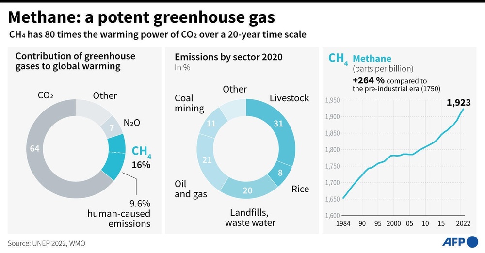 Methane rising faster than other greenhouse gases: researchers