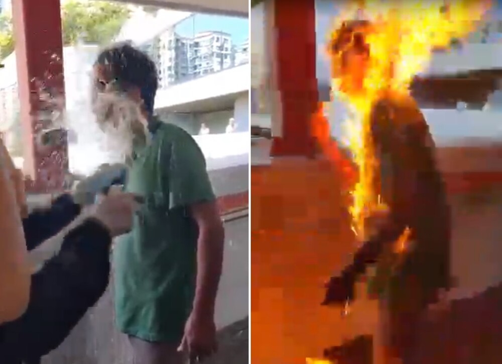 Couple jailed five weeks for disorderly behaviors when man set on fire ...