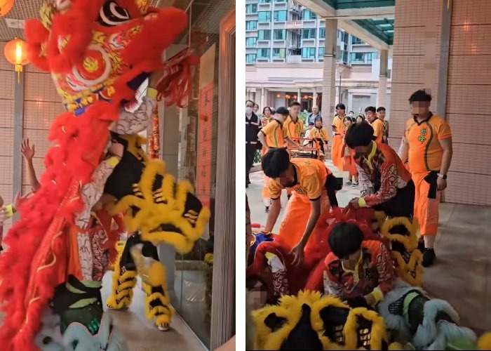 Mishap in Tseung Kwan O lion dance performance sparks debates