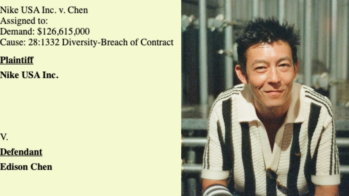 Nike sues Edison Chen for breaching contract, seeking $126,000 compensation