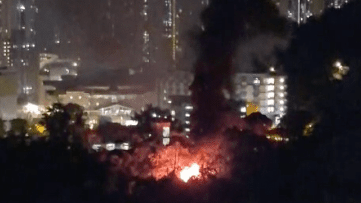 Fire breaks out near Haven of Hope Hospital, explosions heard