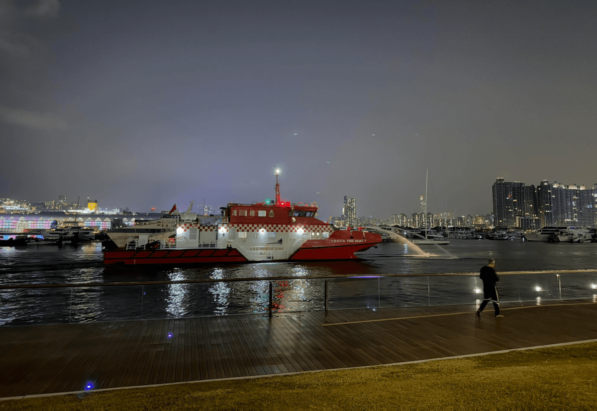 Boat bursts into flames off Kai Tak Cruise Terminal