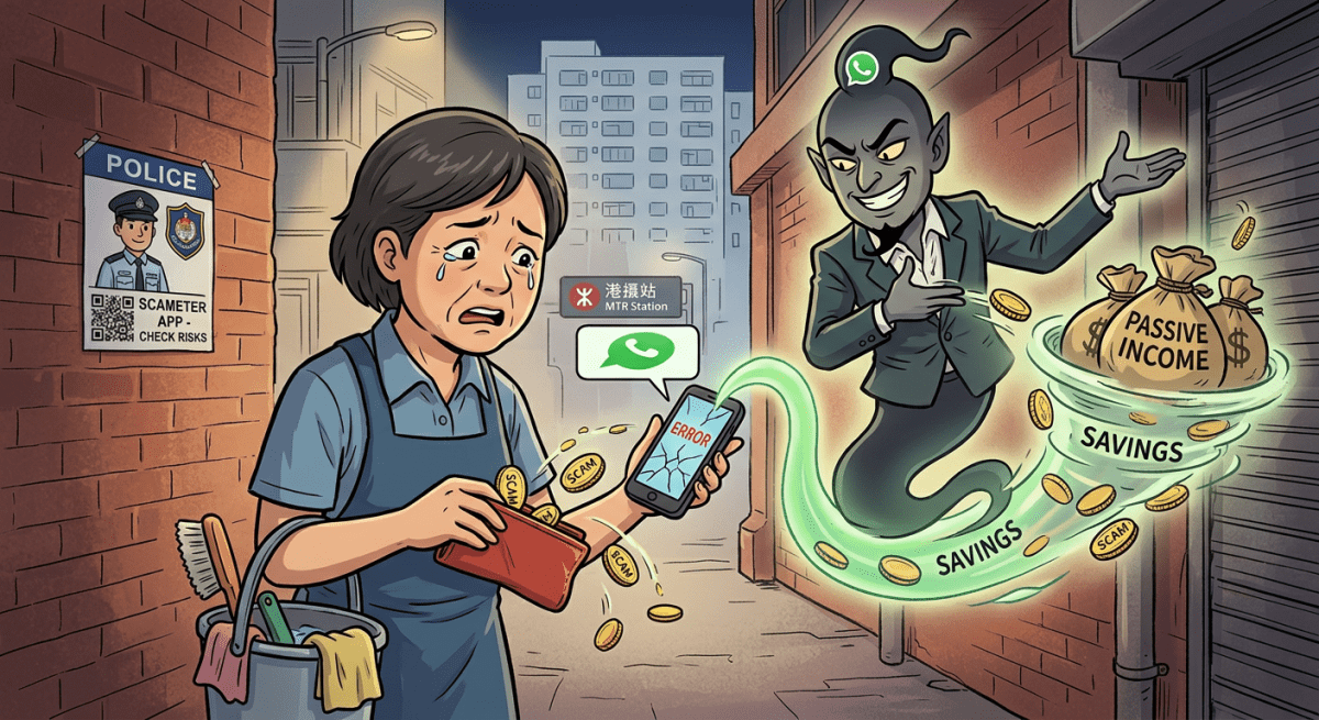 Cleaning lady loses life savings of $630,000 to WhatsApp passive income ...