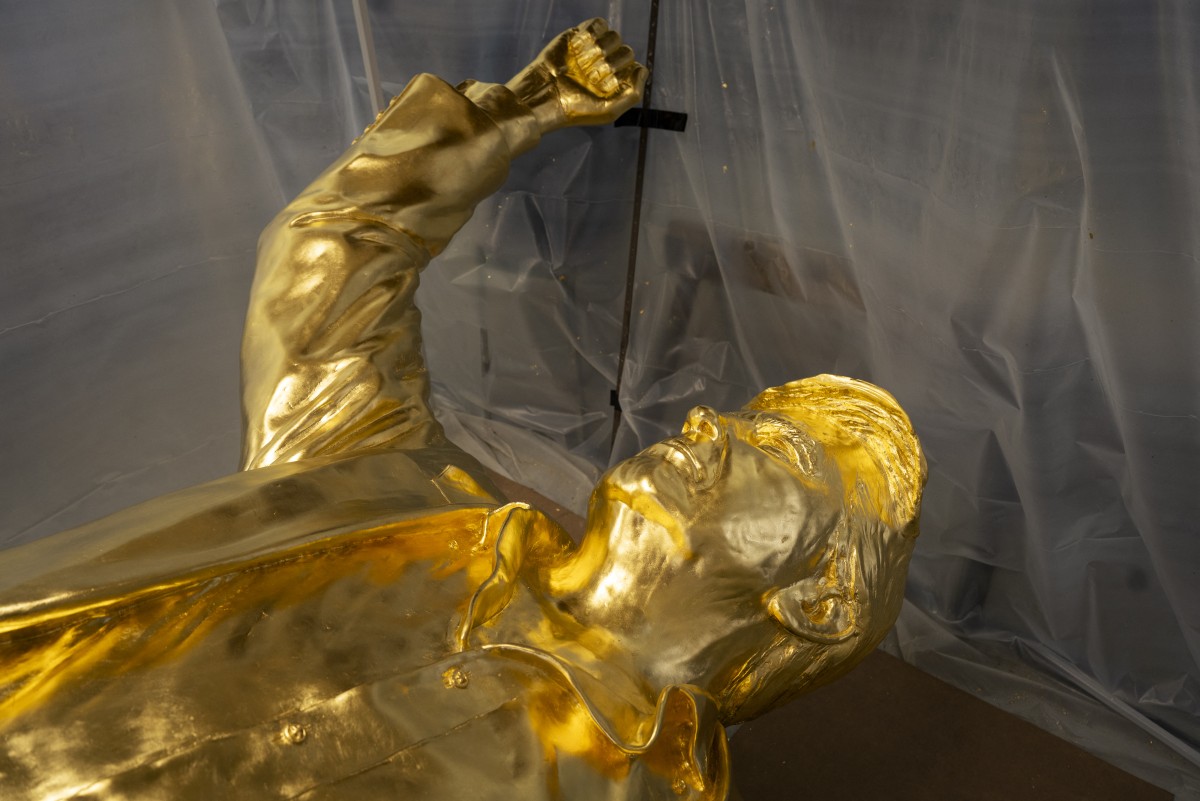 'Don Colossus': Golden Trump statue crippled by crypto pay dispute