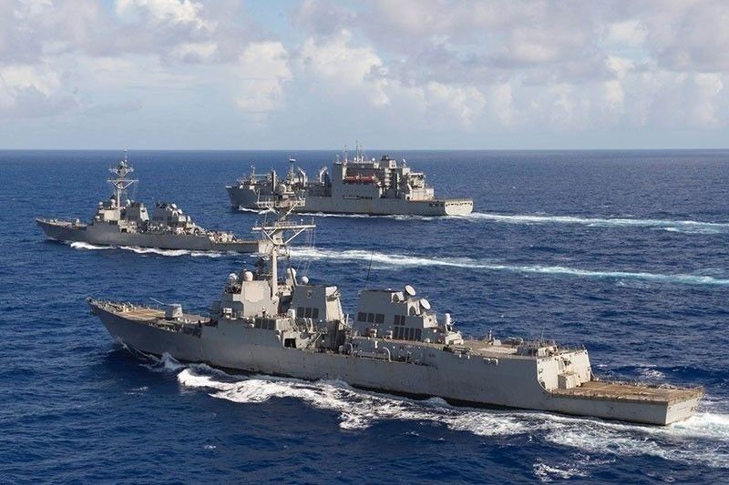 Philippines, US navy hold joint exercise in South China Sea