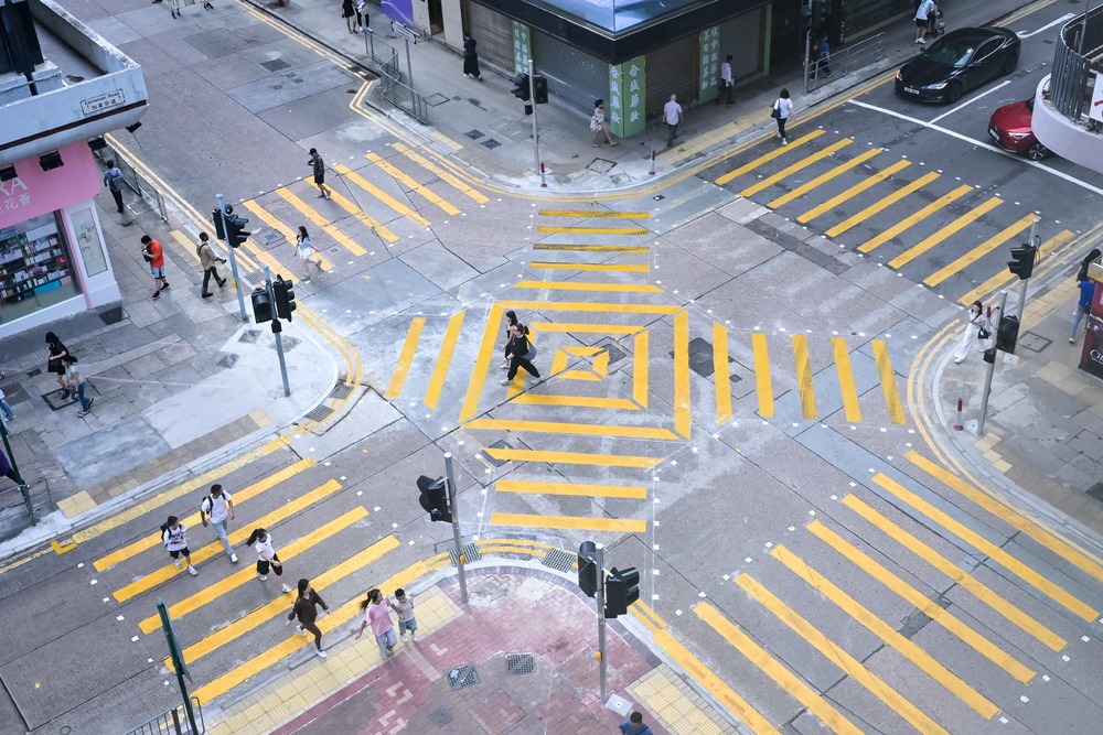 Hong Kong’s second diagonal pedestrian crossing launches in Tsim Sha Tsui