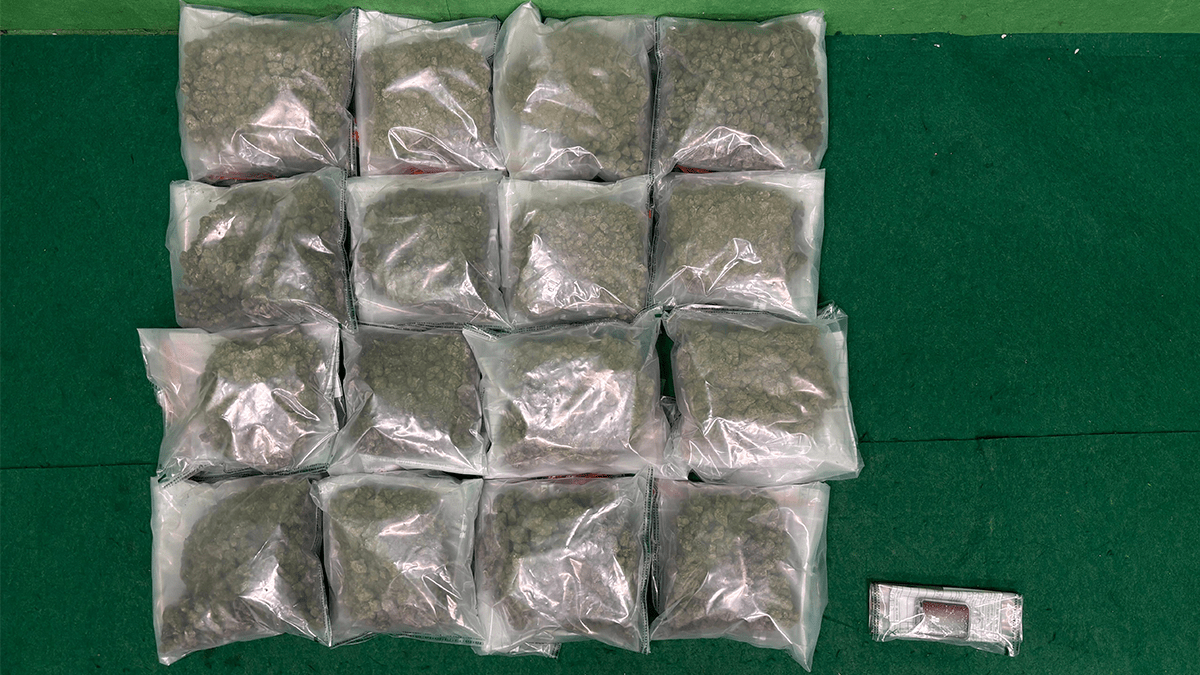 HK customs arrests 3 in airport drug busts, seizes $6.4 million cannabis from Bangkok flights