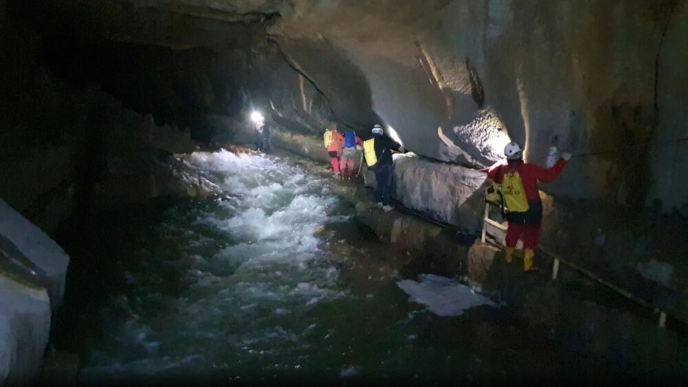 Rescue begins for five trapped deep inside flooded Slovenian cave