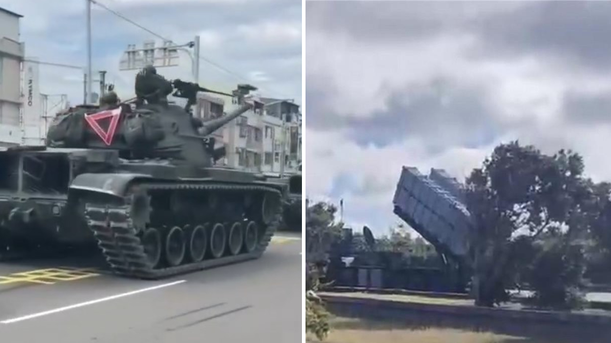 Taiwan deploys missiles, tanks as mainland holds military drills