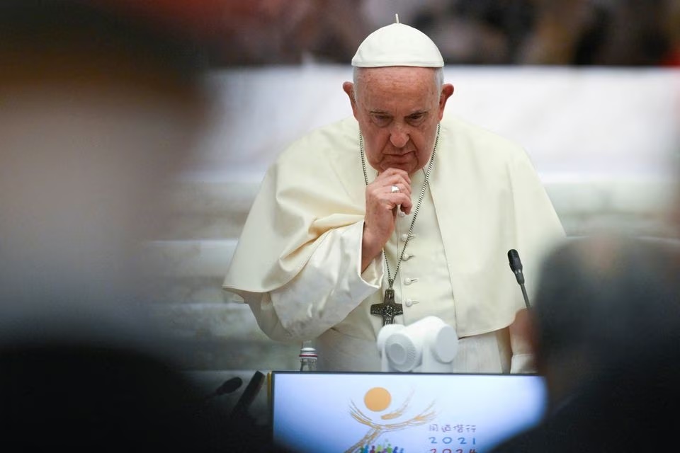 Pope calls for 'peace in Israel and Palestine'