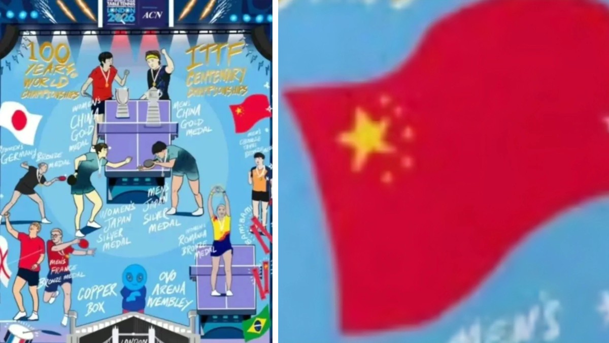 Angry Chinese table tennis fans demand apology for flag gaffe