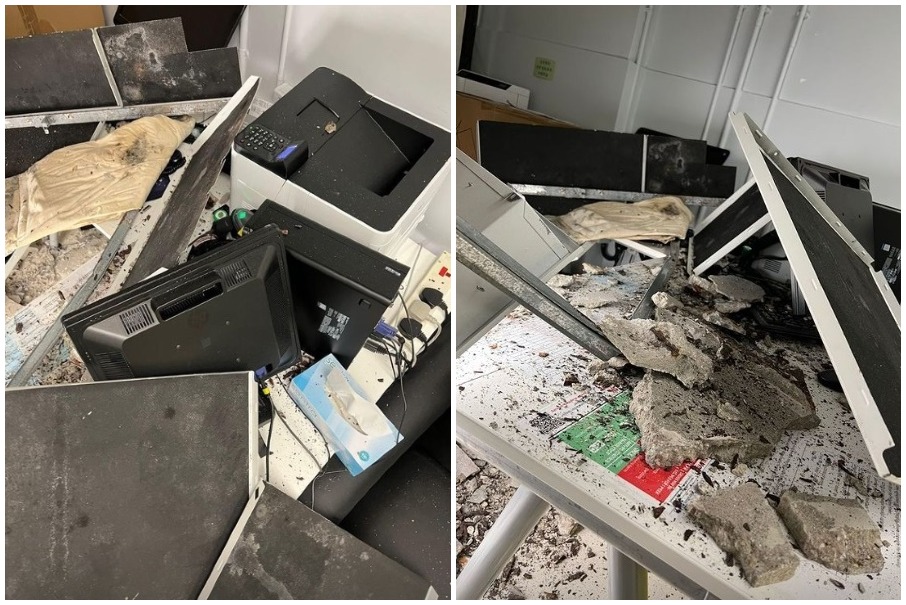 Another ceiling collapse incident sees concrete slab fall at Kwai Chung ...