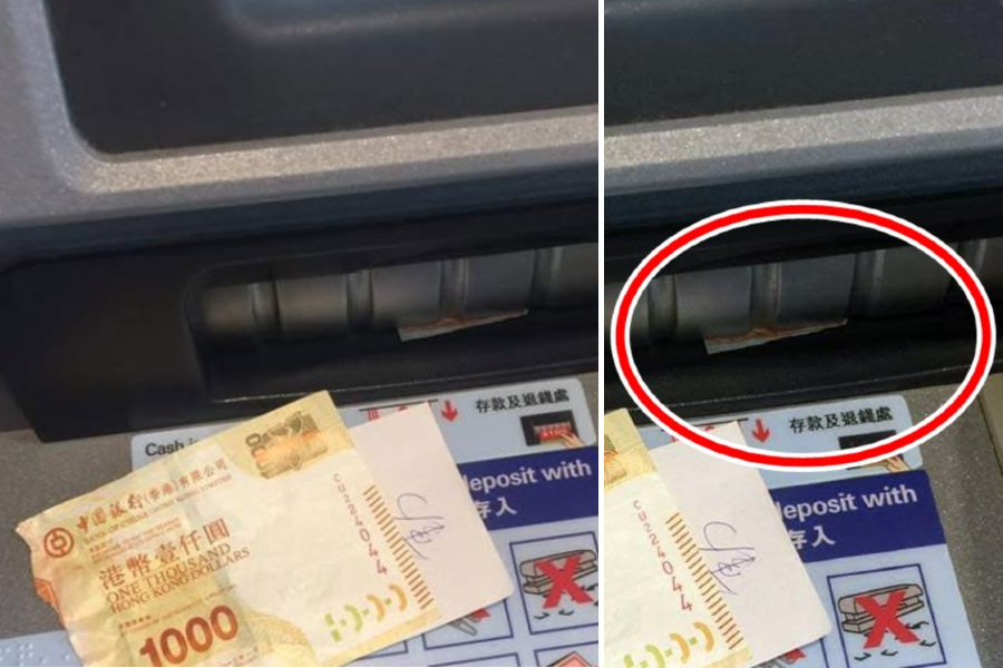 A comedic tragedy: $1,000 banknote damaged after being caught in ATM ...