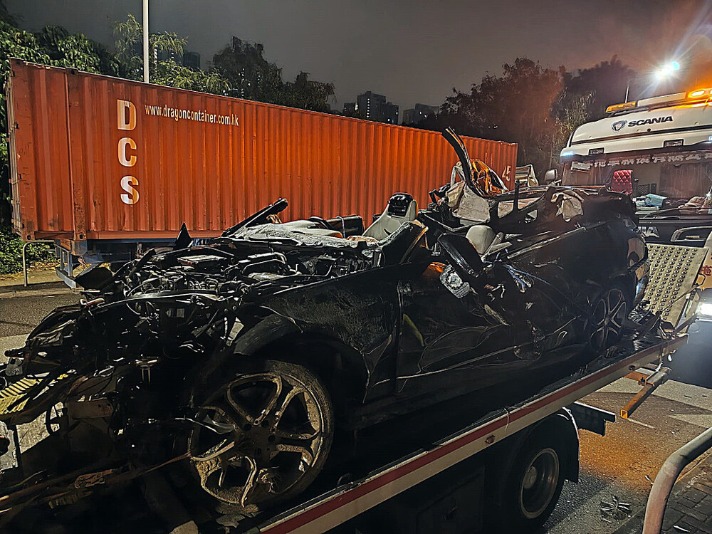 Yuen Long crash sees two men fall unconscious and teen thrown into a nullah
