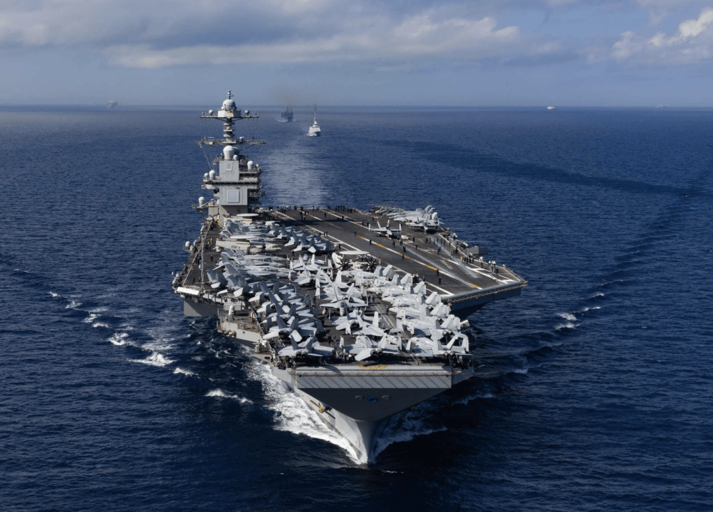 USS Gerald R. Ford withdraws from Middle East after fire, revealing ...