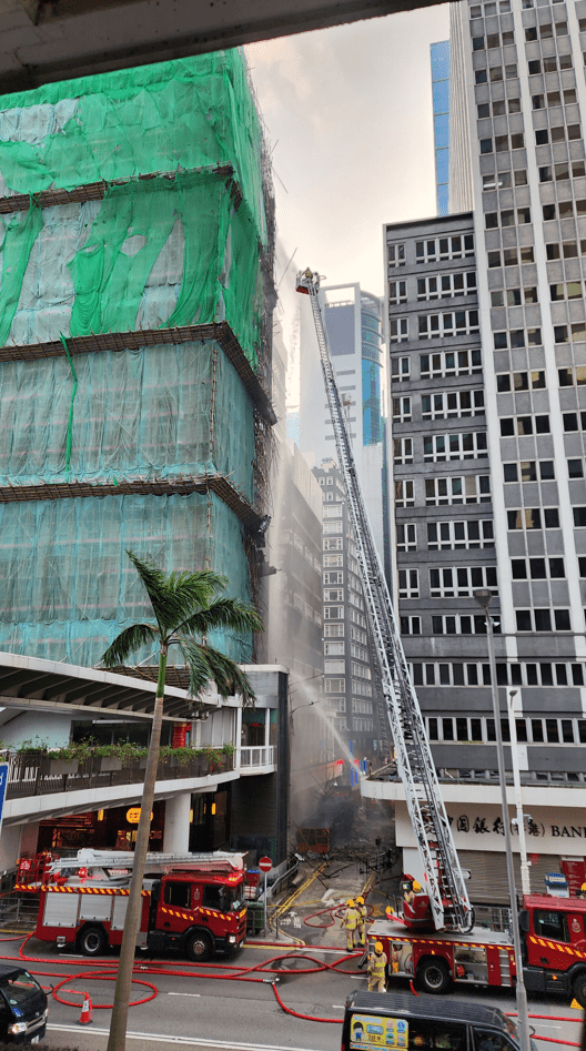 Fire at Central's Chinachem Tower put out, four hospitalized with one ...