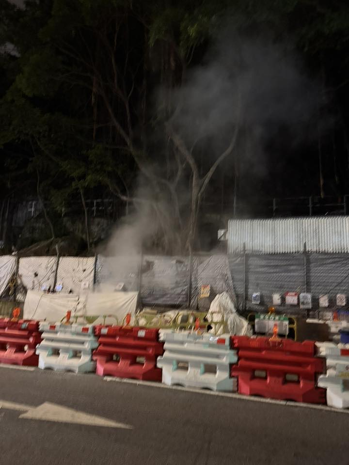 Smoke from Kennedy Town construction site sparks alert, roads ...