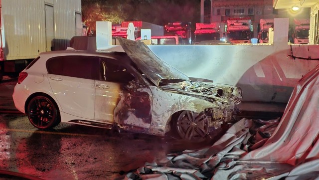 Electric Volvo catches fire in Tin Shui Wai car park, 2 other cars damaged