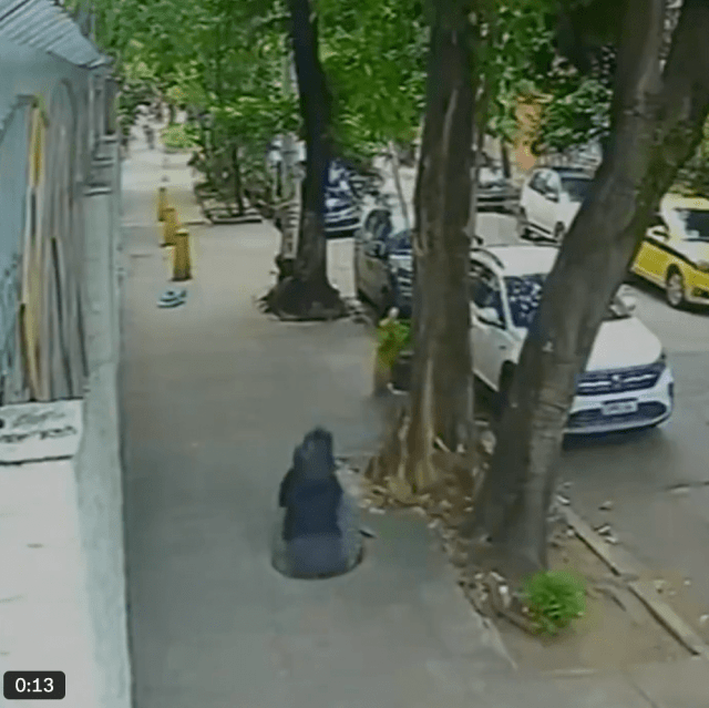 Brazilian woman falls into manhole after thieves loosened cover ...