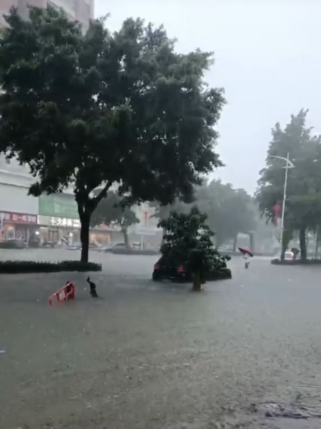 Heavy rain lashes Guangdong, Lufeng records 435mm, boats swept away in ...